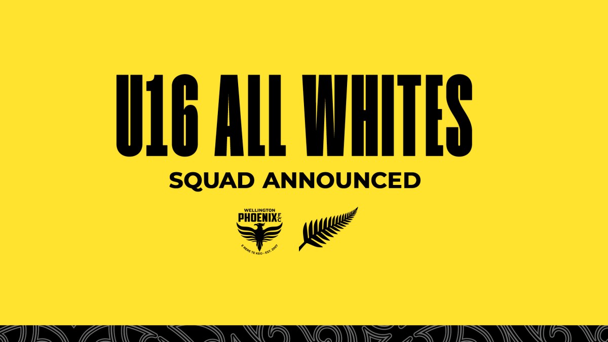 Eight Nix in U16 All Whites squad - Wellington Phoenix
